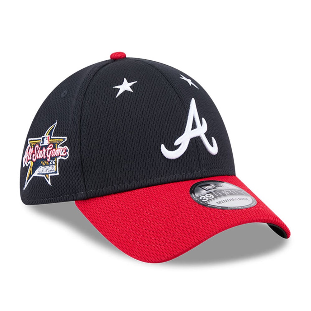 Atlanta Braves New Era 2025 MLB All-Star Game 39THIRTY Flex Hat - Navy/Red