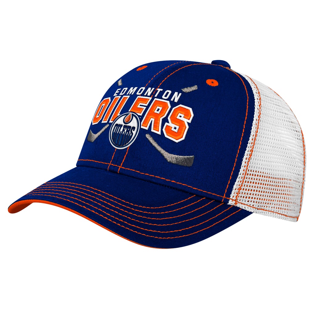 Edmonton Oilers Lock Up Mesh Adjustable Cap - Youth