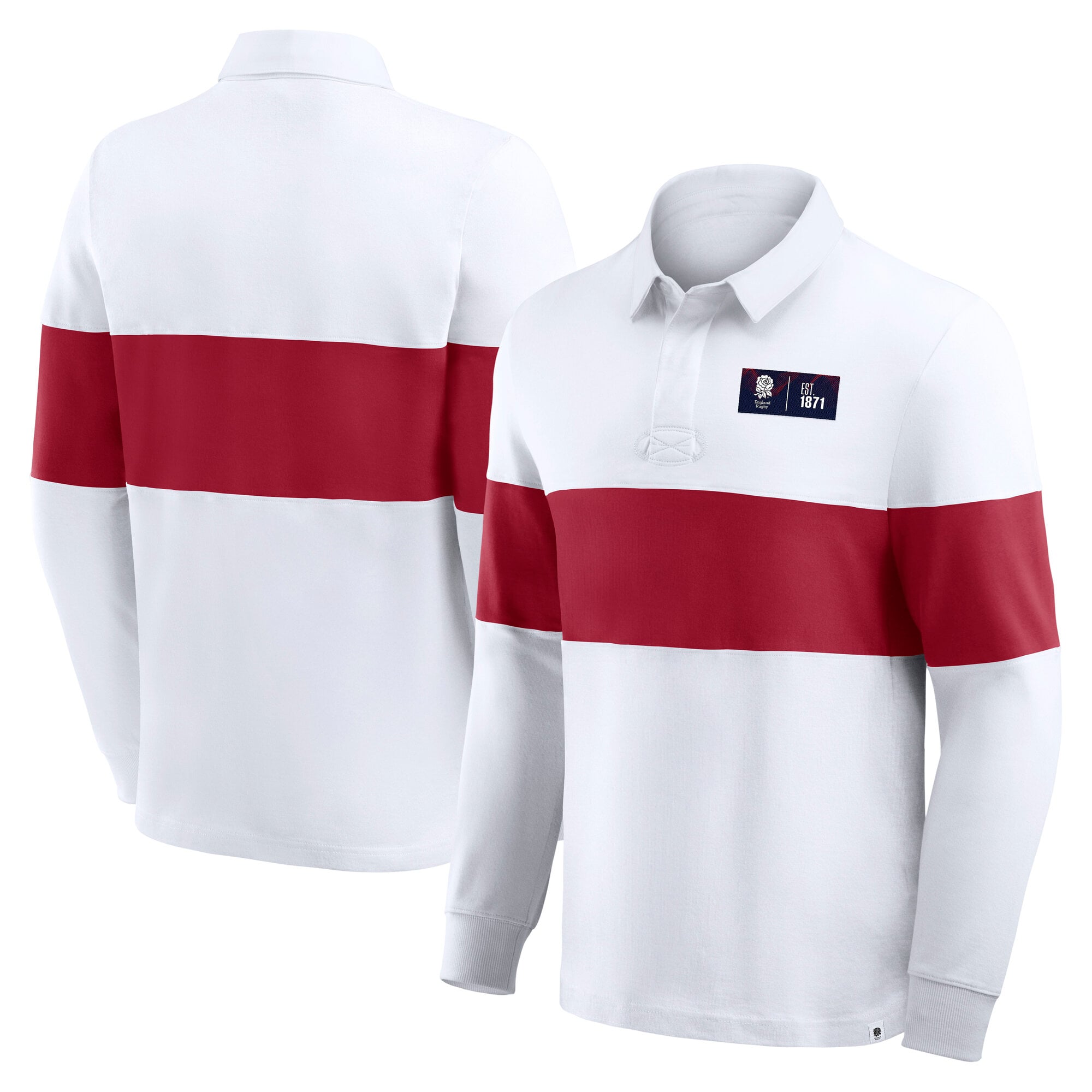 England Rugby Long Sleeve Rugby Shirt White