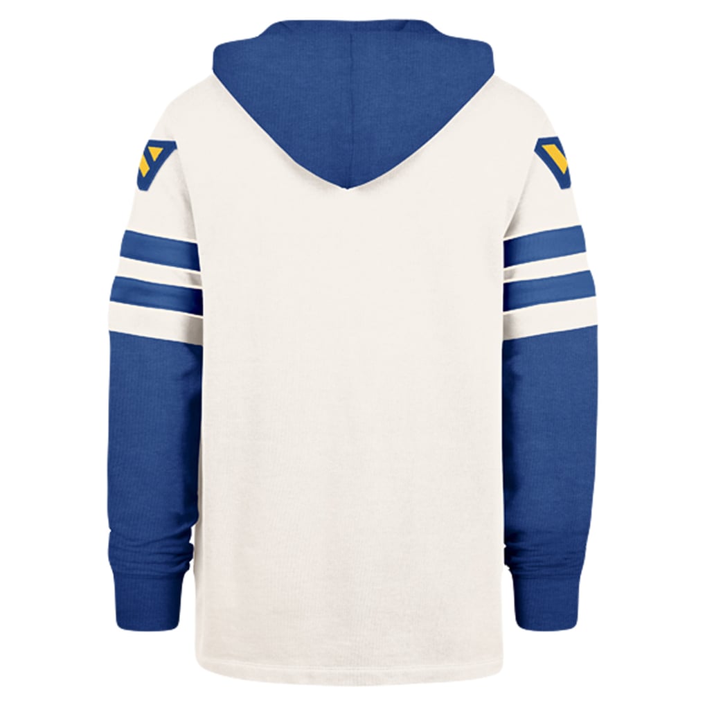 Men's '47 Cream/Royal Golden State Warriors Split Zone Cornerback Duo ...