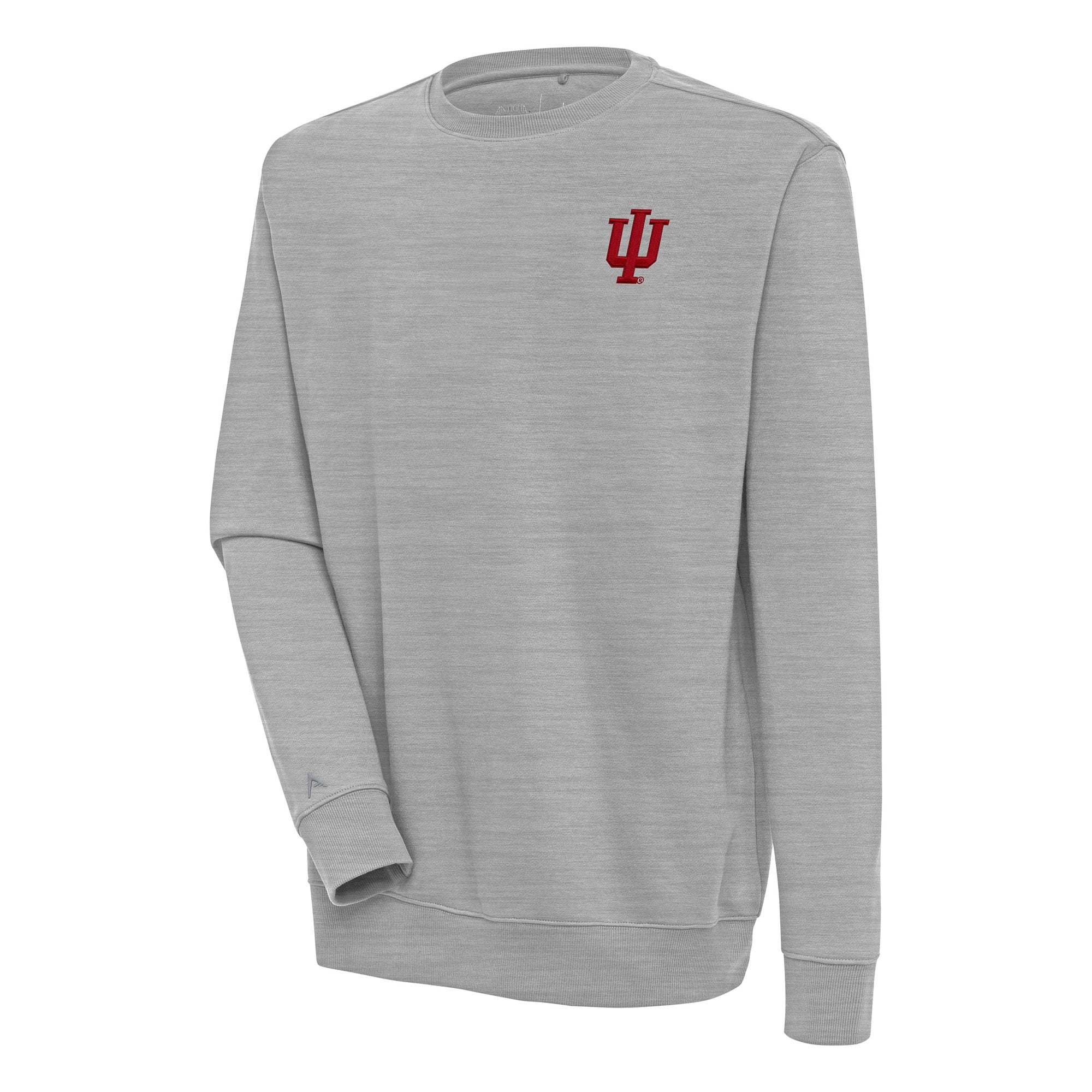 Indiana Hoosiers Antigua Victory Pullover Sweatshirt - Heather Gray