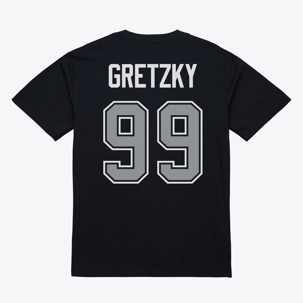 Wayne Gretzky Los Angeles Kings Black Name And Number T Shirt