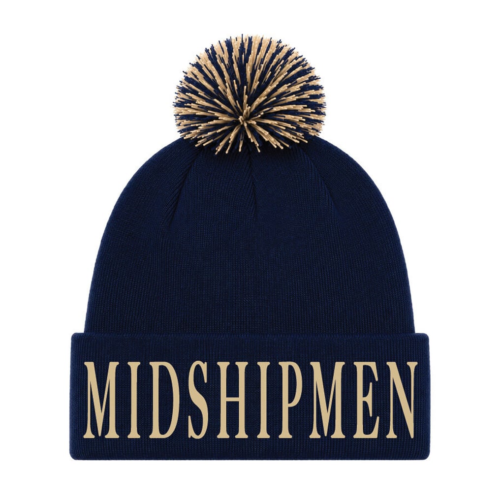 Unisex Under Armour Navy Midshipmen Navy Cuffed Knit Hat with Pom
