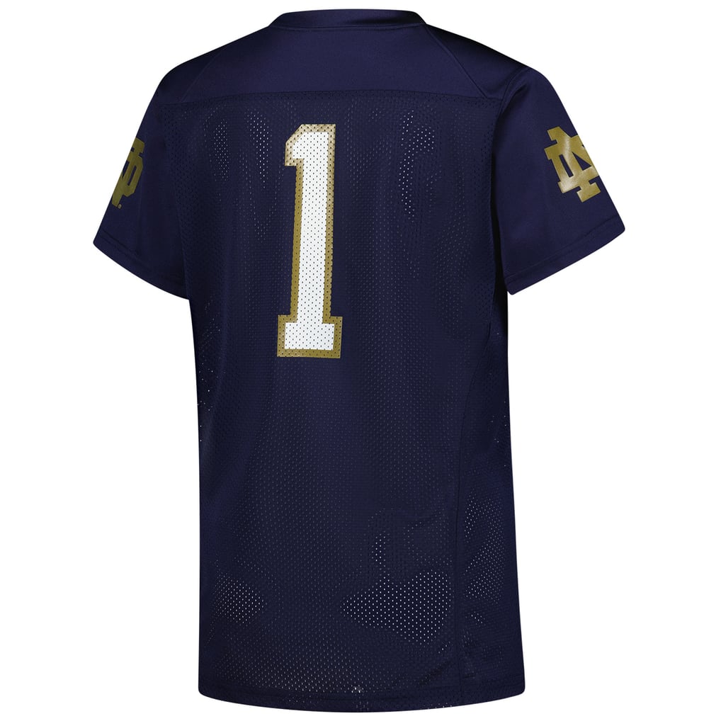 Women's Under Armour #1 Navy Notre Dame Fighting Irish Replica Football ...