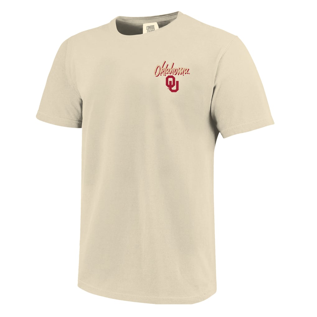 Mens Image One Natural Oklahoma Sooners Comfort Colors Hand Drawn