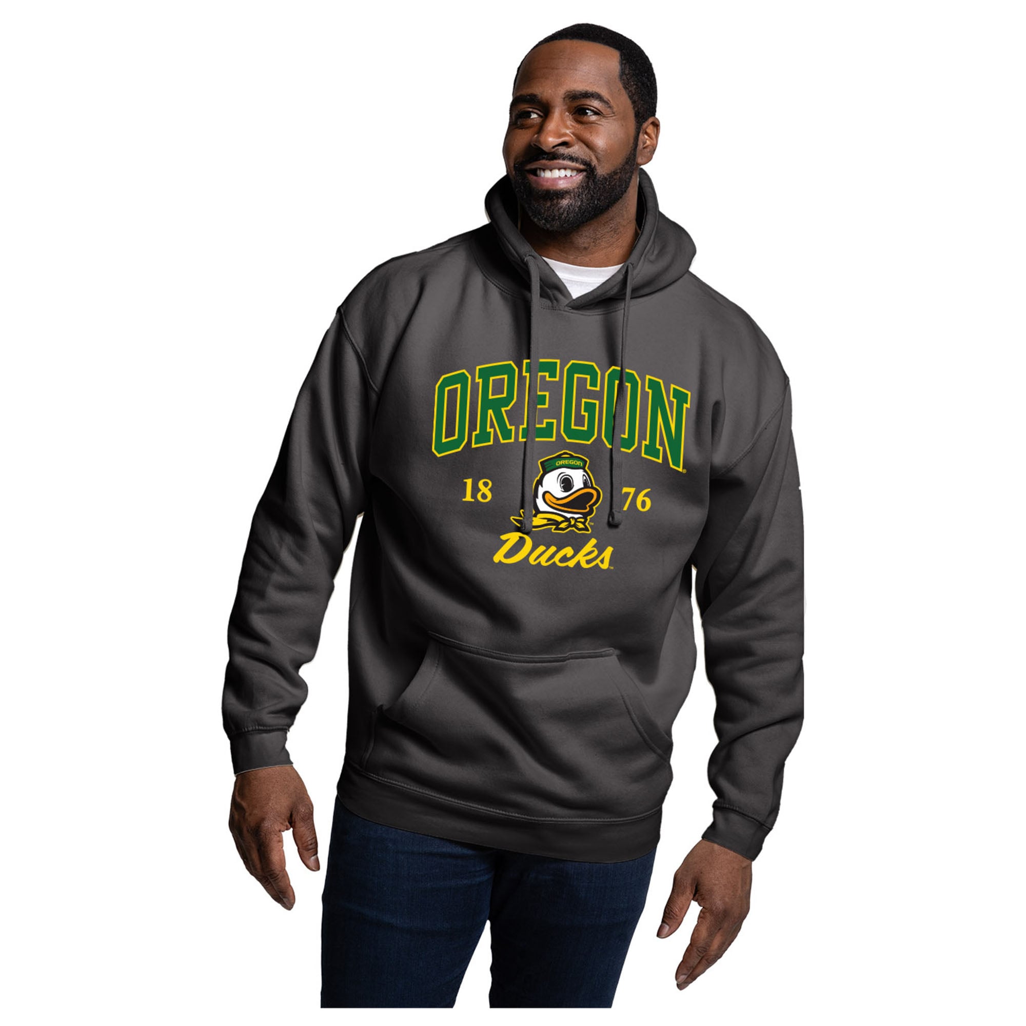 Oregon Ducks League Collegiate Wear Essentials 2.0 Fleece Pullover ...