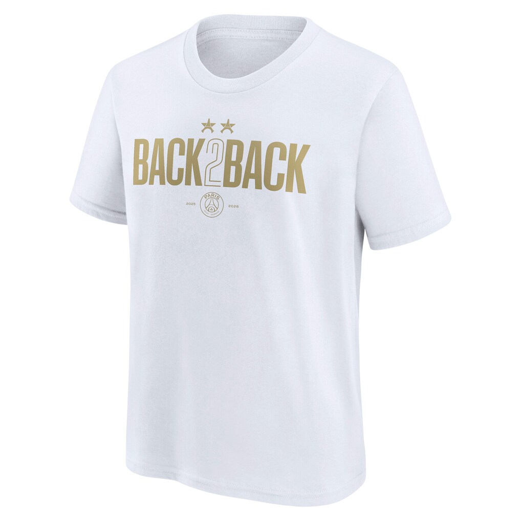 T-Shirt PSG Étoile Eiffel 2 Back to Back - Blanc - Enfant