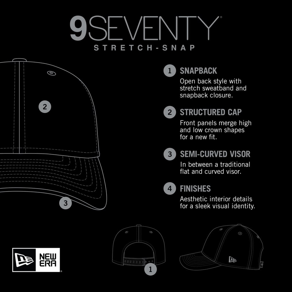 Men's New Era Navy Toronto Blue Jays Labeled 9SEVENTY Stretch-Snap Hat